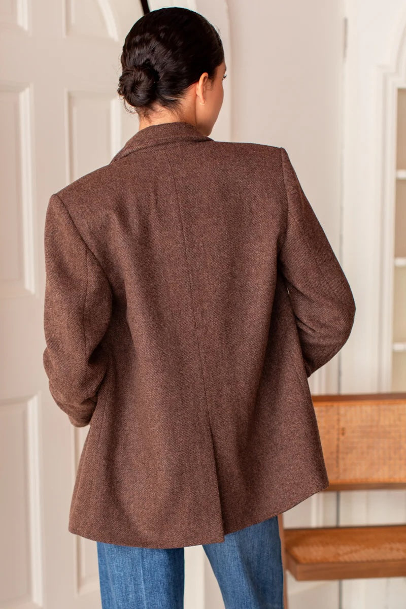 Atelier Blazer - Chestnut Wool Tweed – Civil Alchemy St Louis