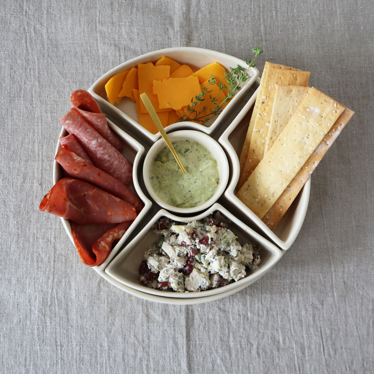 Sectioned Dip Platter – Civil Alchemy St Louis