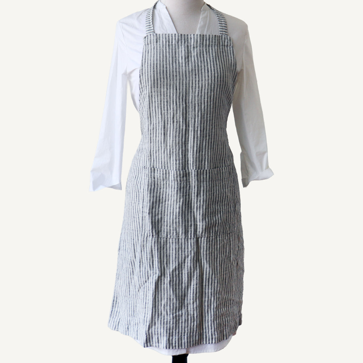 Linen Daily Apron - Thin Black Stripes – Civil Alchemy St Louis
